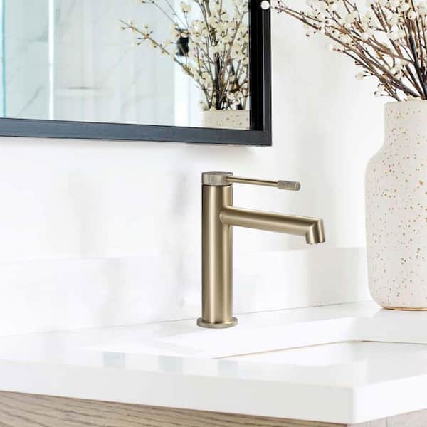 AIMADI Single Handle Single Hole Bathroom Faucet Brass Vanity Basin ...