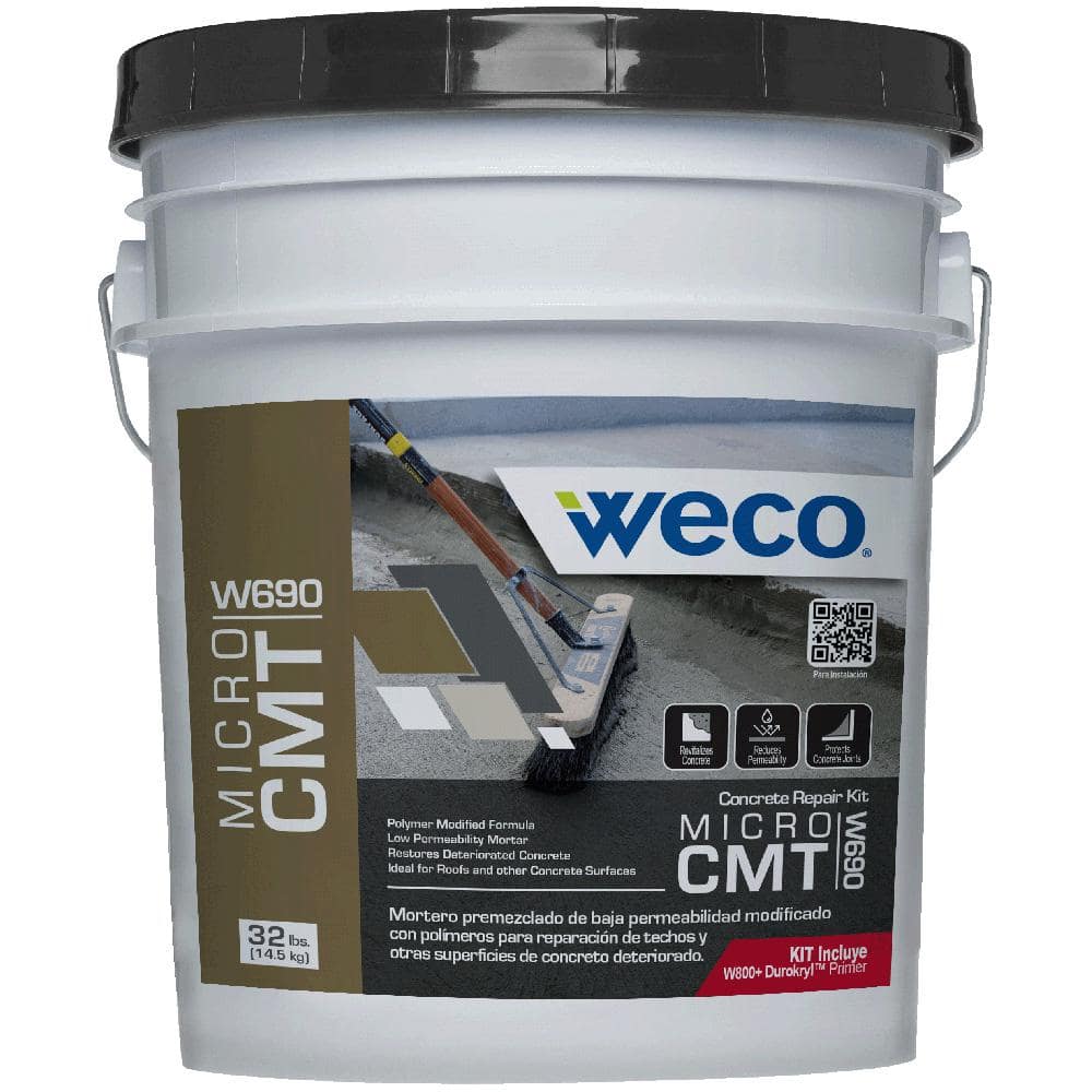 WECO W690 Micro Cmt Outdoor 5 gal. Concrete Repair Kit for Concrete ...