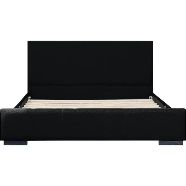 Casby black wood queen cutout headboard store