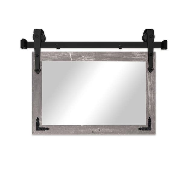 Rayne Mirrors (33 in. W x 44 in. H) Harvest Brown Vertical Mirror with ...