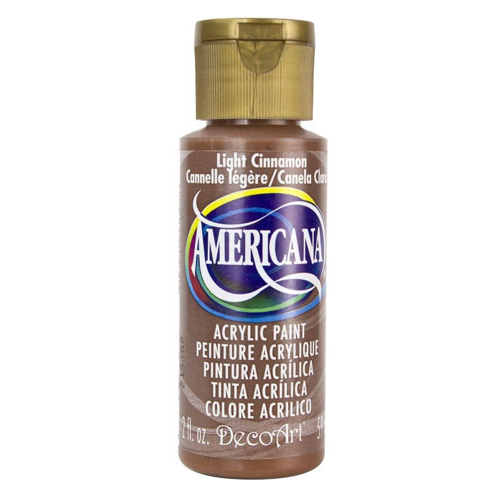 DecoArt Americana 2 oz. Light Cinnamon Acrylic Paint DA114-3 - The Home ...