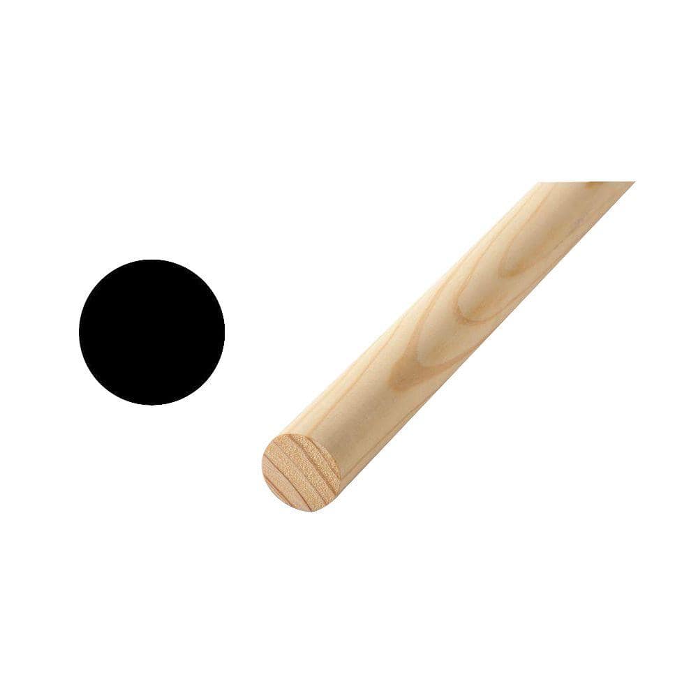6410U 5/8 in. x 5/8 in. x 48 in. Hardwood Round Dowel 10001805 - The ...