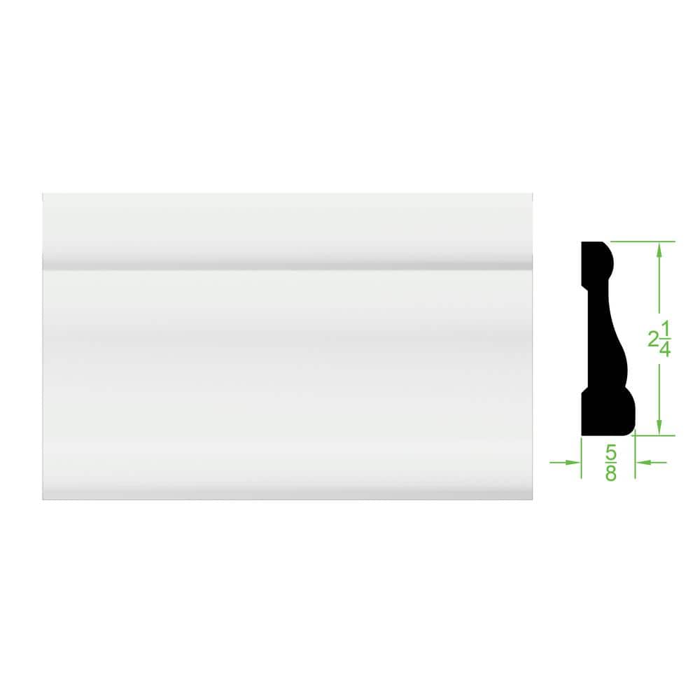 TRIMFINITY 5/8 in. x 2-1/4 in. x 84 in. WM A214 EcoPoly Interior ...