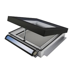 Fakro PDS 21 in. x 37-7/8 in. Solar Powered Venting Deck-Mounted Skylight with Premium Infinity ...