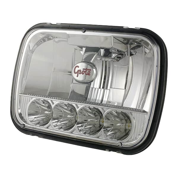 Grote LED Sealed Beam Headlight-5x7 LED Sealed Beam, 9-32-Volt 90951-5 ...