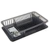 Kitchen Details Large Dish Rack with Tray in Smoke Grey 15100-SMOKE ...
