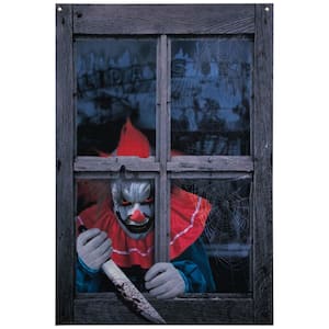 Northlight Scary Skeleton Fake Window Halloween Decoration-46" 35764801 ...