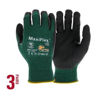 Have a question about ATG MaxiFlex Cut Men's Large Green ANSI 2-Premium Nitrile-Coated Outdoor ...