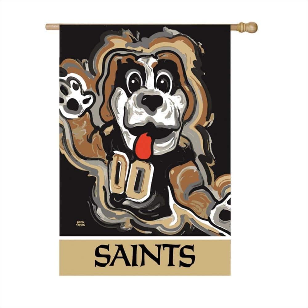 Evergreen 29 in. x 43 in. New Orleans Saints Justin Patten Artwork ...