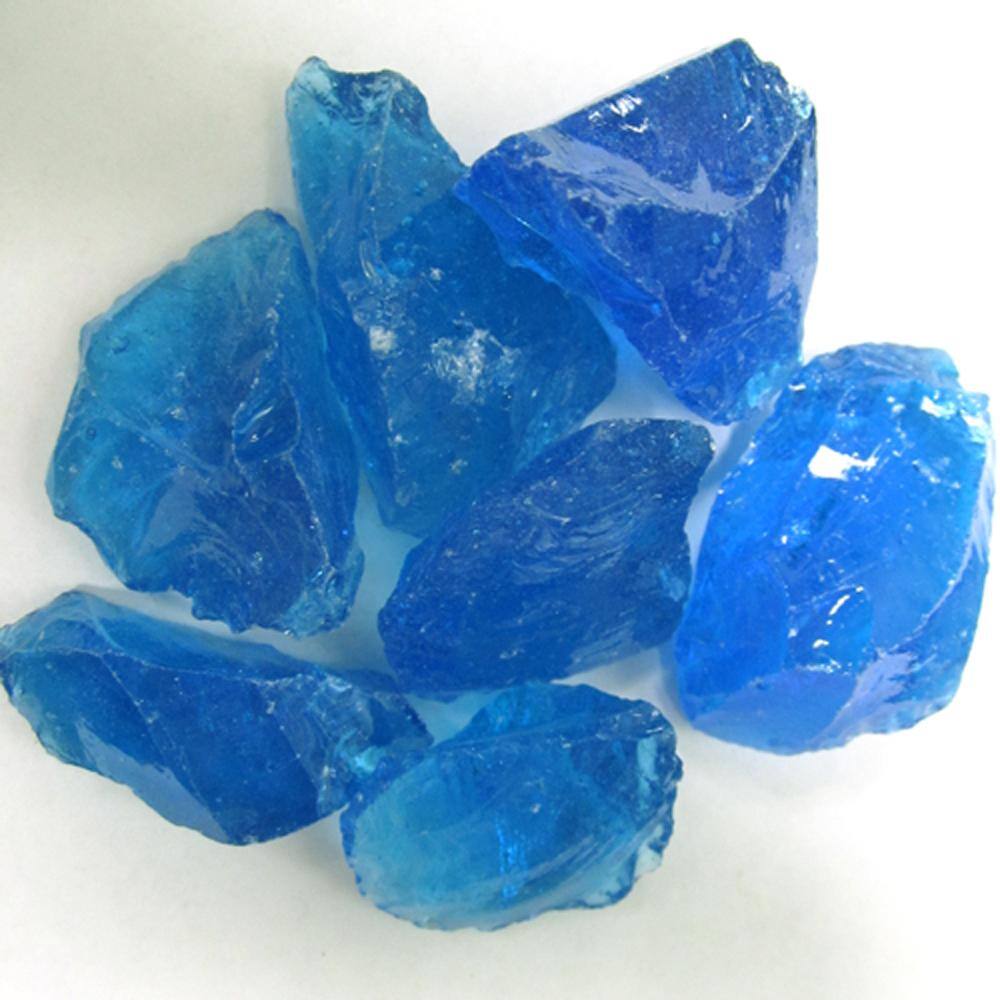 AZ Patio Heaters 20 lbs. Recycled Fire Pit Fire Glass in Turquoise ...