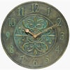 Infinity Instruments Aged Bronze Blanc Fleur Wall Clock 13377BZ-C - The ...