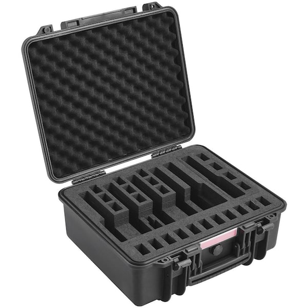 SKYSHALO Hard Pistol Cases with Pre-cut Lining, 19.3 in. Black ...