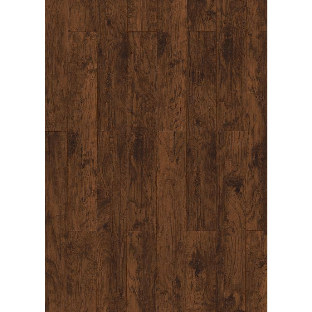 TrafficMaster Saratoga Hickory 6 mm T x 7.56 in. W Laminate Wood ...