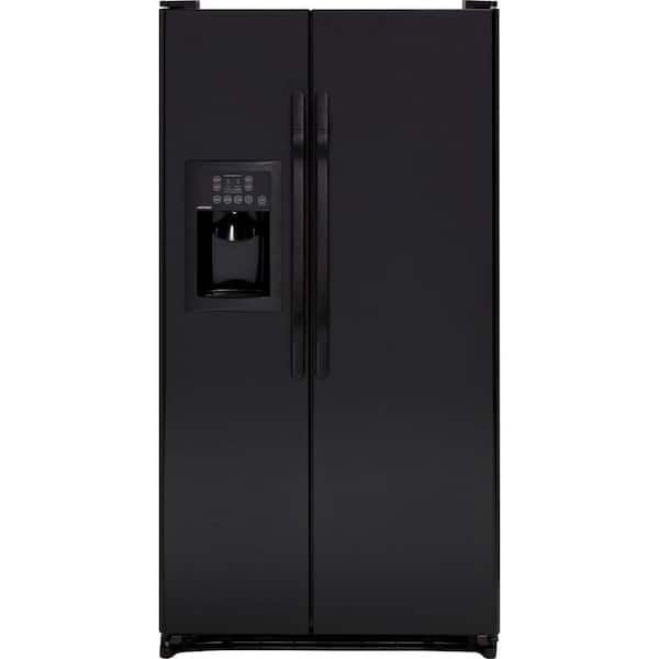 Hotpoint 25.3 cu. ft. Side by Side Refrigerator in Black HSH25GFBBB ...