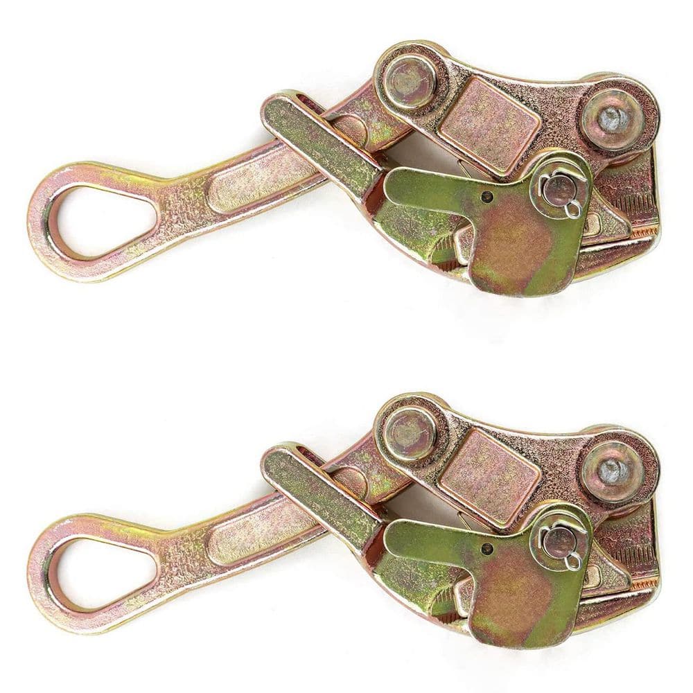 EKIEUDL 2 Ton Cable Grip Wire Jaw Puller Steel Rope Clamp for Overhead ...