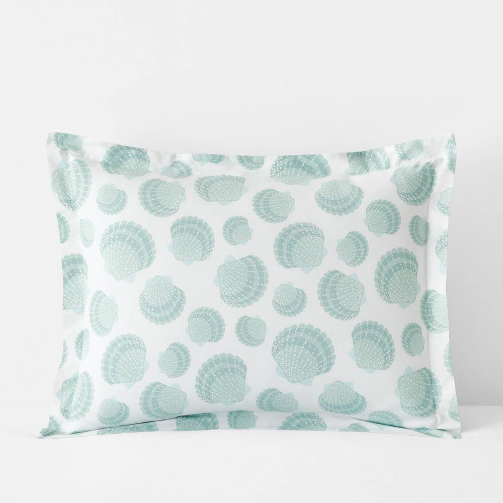 The Company Store Company Cotton Shells White Multi Cotton Percale King ...