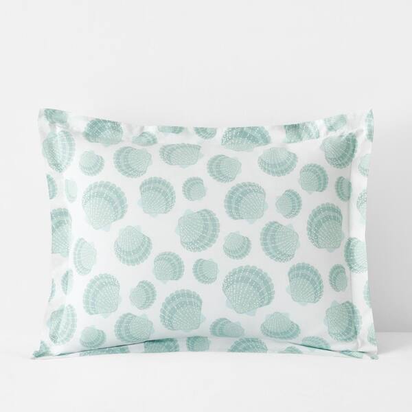 The Company Store Company Cotton Shells White Multi Cotton Percale King ...