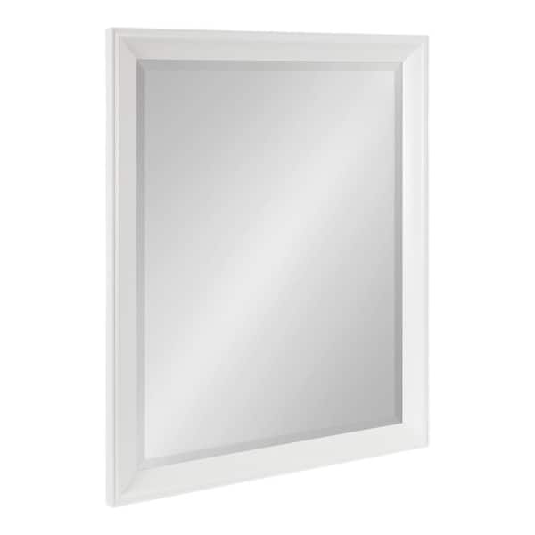 Kate and Laurel Kalla White 26 in. W x 32 in. H Rectangle Plastic Wall ...