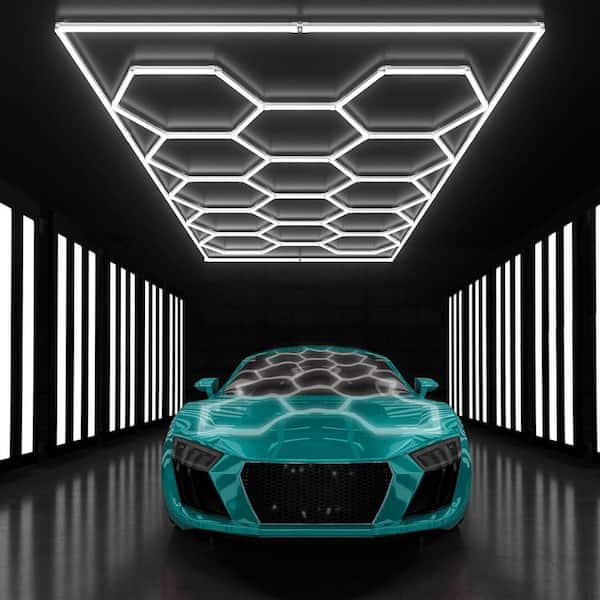 Reviews for Honbei 8.3 ft. 5000K Hexagon Series Garage Light: 29400 ...