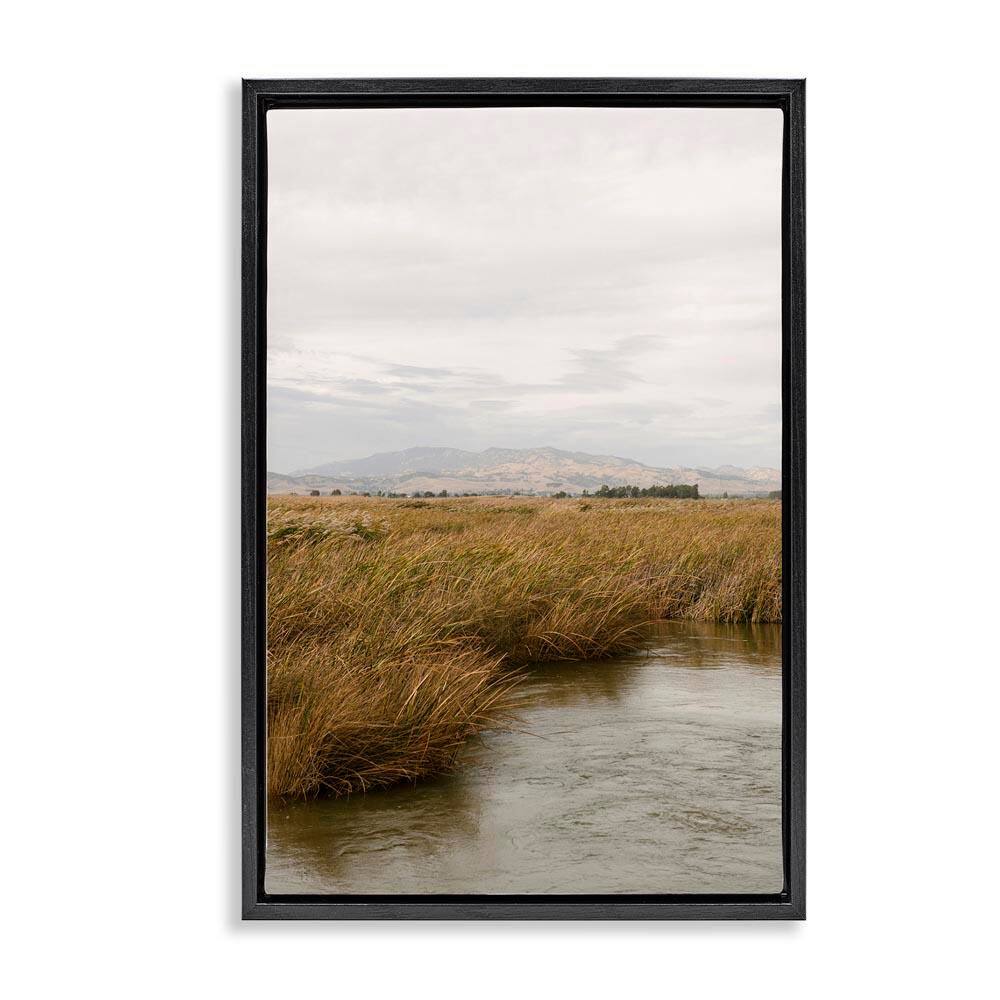Stupell Industries Marshland with Distant Mountain by Crystal Lynn ...