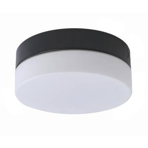 AMAX LIGHTING LED-9 9 in. x 3.5 in. 1-Light White Integrated LED Flush ...