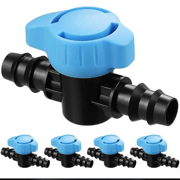 Oyezvary 5-Pack 1/2 in Drip Irrigation Shut Off Valve,In-Line Control ...