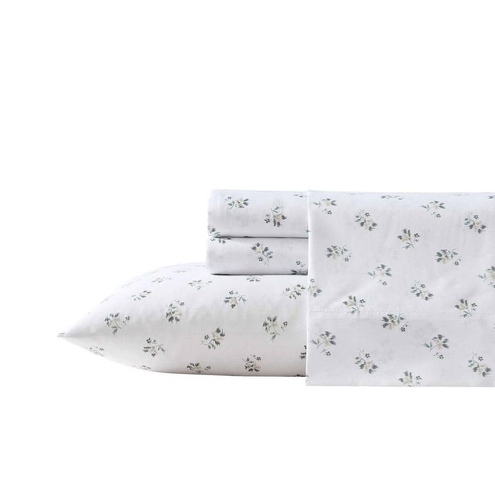 Wrangler Sketchy Ditsy 4-Piece Green Microfiber Queen Sheet Set ...