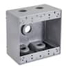 Southwire 1 in. Weatherproof 5-Hole Double Gang Deep Box WDB25100 - The ...