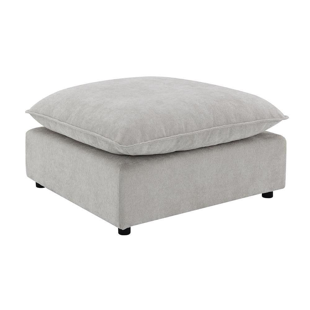 Acme Furniture Marisa Beige Fabric Square Cube Single Ottoman LV04414 ...
