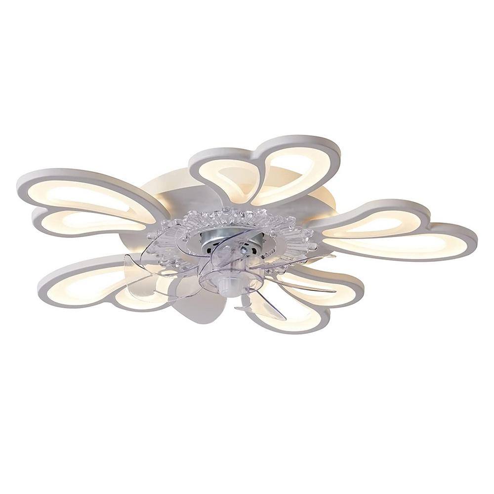 Nivencai 24 in. Indoor White Indoor Ceiling Fan with Adjustable White ...