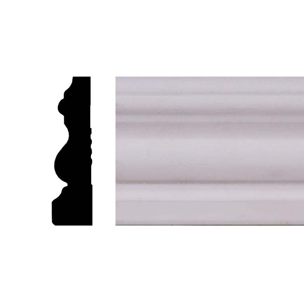 Builders Choice WAS314 5/8 in. x 2-1/4 in. x 168 in. Primed MDF Casing ...