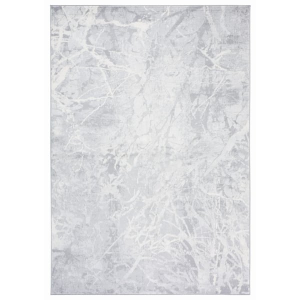 SAFAVIEH Jasper 8 ft. x 10 ft. Gray/Ivory Arboreal Abstract Area Rug ...