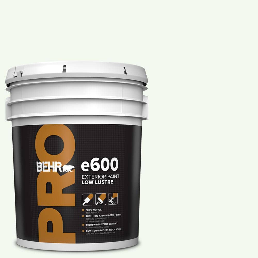 BEHR PRO 5 gal. #GR-W05 Unwind Low Luster Exterior Paint PR62005 - The ...