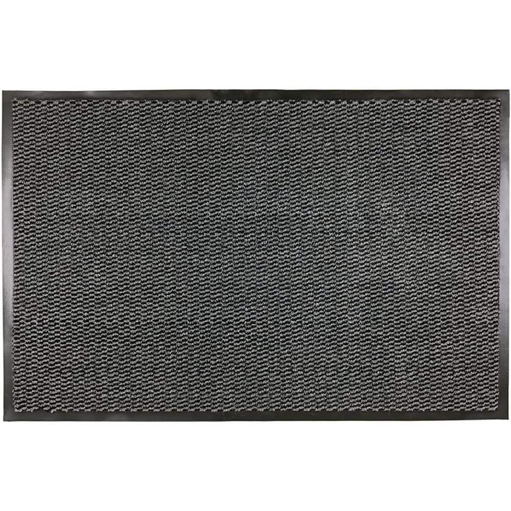 RugStylesOnline PVC Backing 3 ft. W x 4 ft. Grey-Black Garage Flooring ...