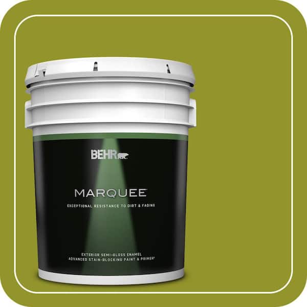 BEHR MARQUEE 5 gal. #P350-7 Lazy Lizard Semi-Gloss Enamel Exterior ...