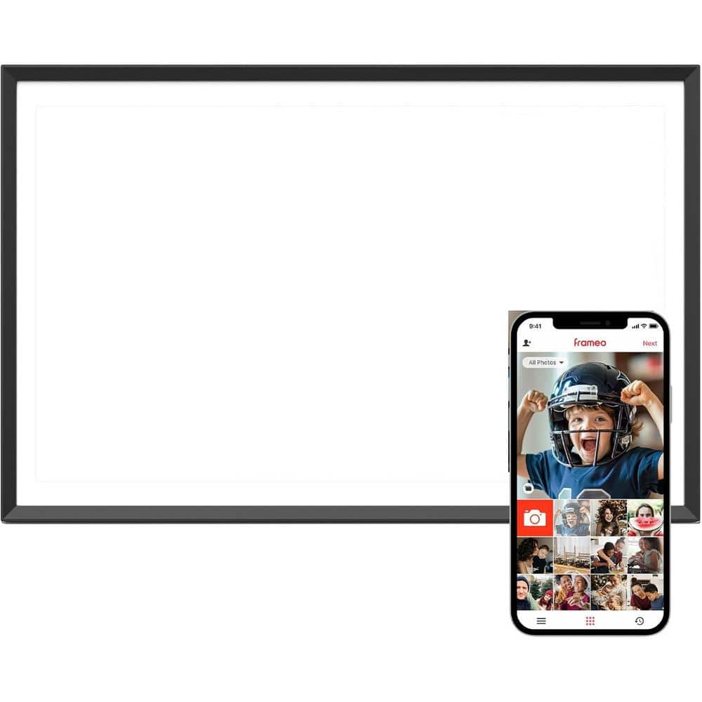 Lukyamzn 15.6 in. WiFi Digital Photo Frame with 32GB Storage, IPS Touch ...