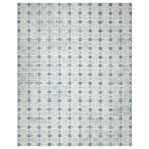 Nourison Nordic Blue 4 ft. x 6 ft. Geometric Contemporary Area Rug ...