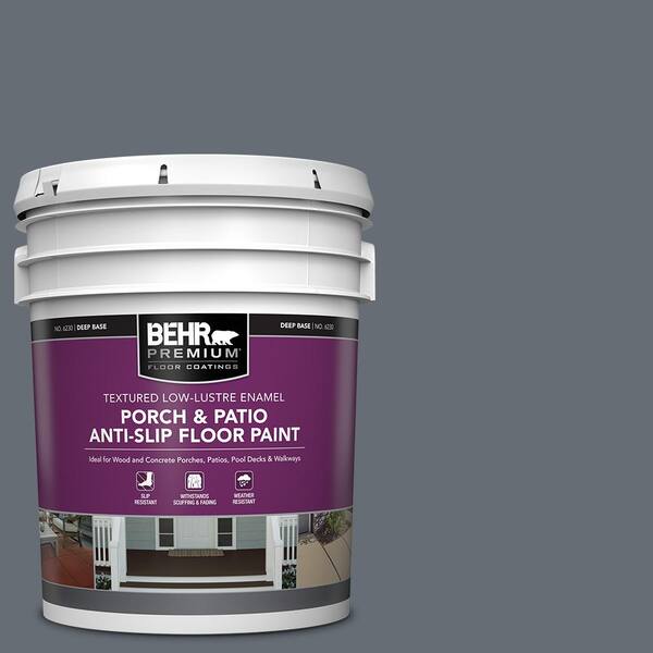 BEHR PREMIUM 5 gal. #PPU26-22 Summer Storm Textured Low-Lustre Enamel ...