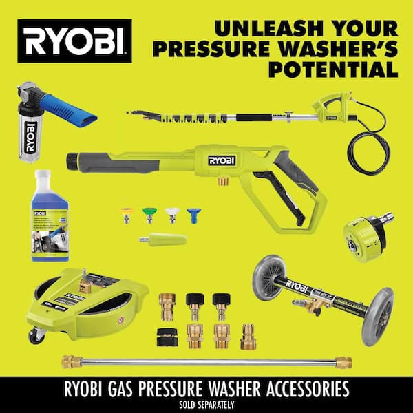 RYOBI 2900 PSI 2.5 GPM Cold Water Gas Pressure Washer with 212cc Engine ...