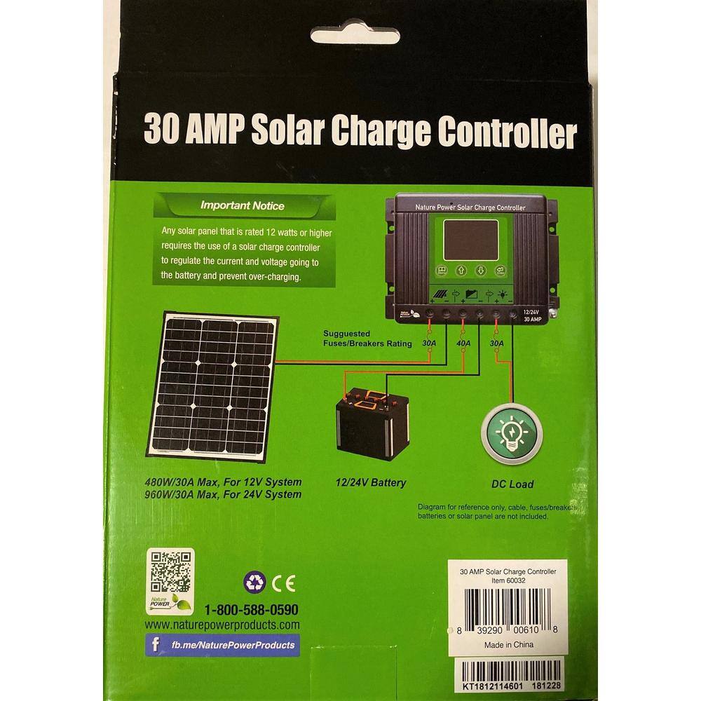 Buy 12-Volt 30 Amp Solar Charge Controller Online at Lowest Price in ...
