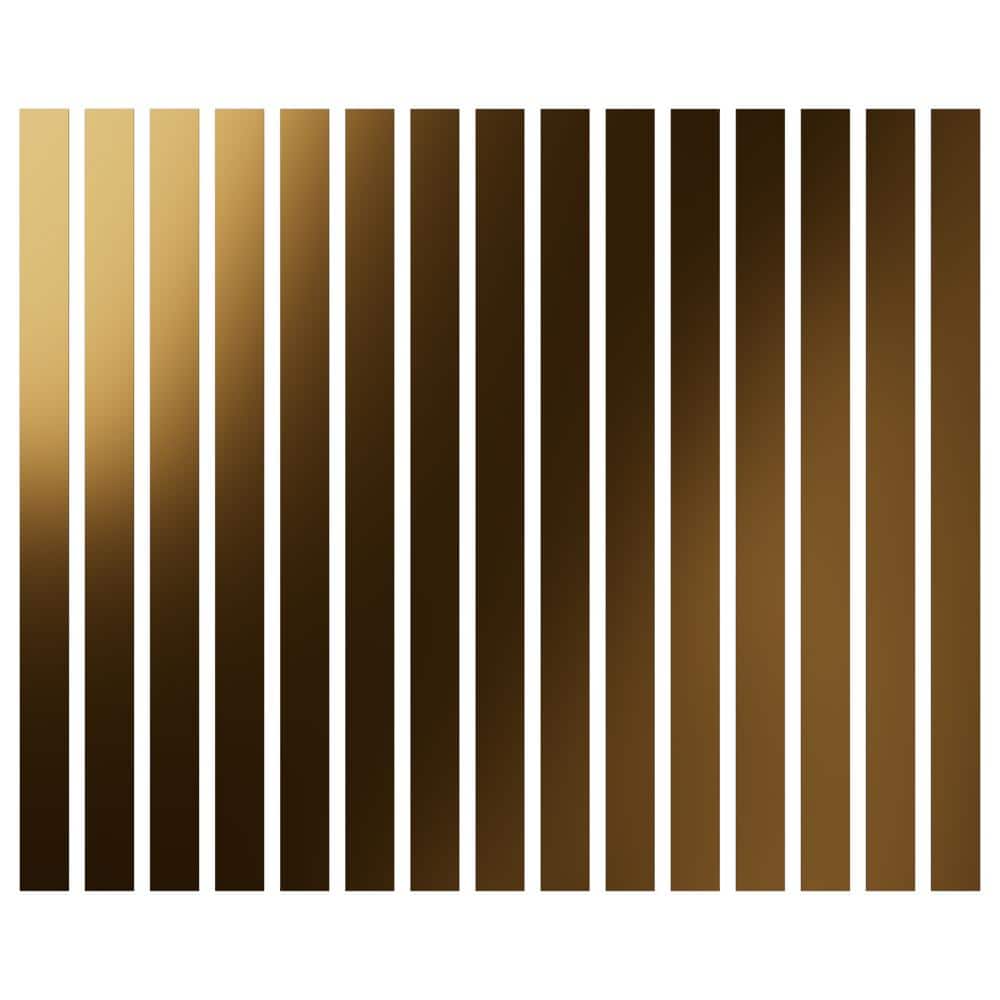 Ekena Millwork Adjustable Slat Wall 1/8 in. T x 3 ft. W x 4 ft. L Gold ...