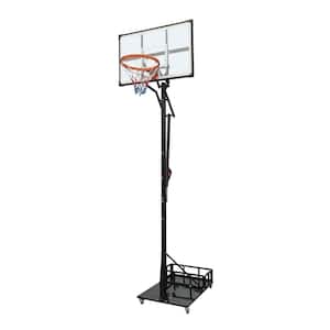 6 ft. to 10 ft. Outdoor Height Adjustable Basketball Hoop 44 in ...
