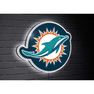 Evergreen Miami Dolphins Helmet 19 in. x 15 in. Plug-in LED Lighted ...