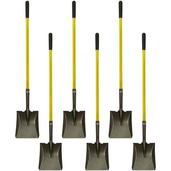 Nupla 48 in. Classic Fiberglass Handle with Heavy-Duty Steel Square ...