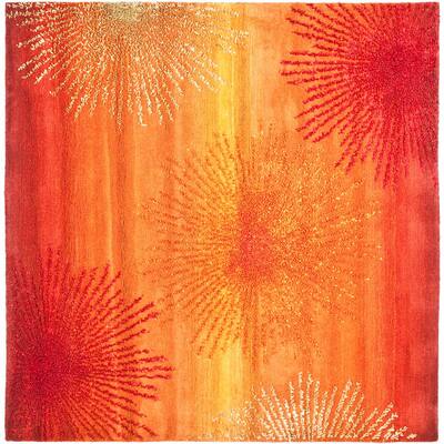 SAFAVIEH Soho Rust/Multi 3 ft. x 12 ft. Floral Runner Rug SOH712R-212 ...