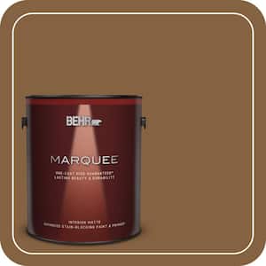 BEHR PREMIUM PLUS 8 oz. #MQ2-10 Burnt Caramel Semi-Gloss Interior ...