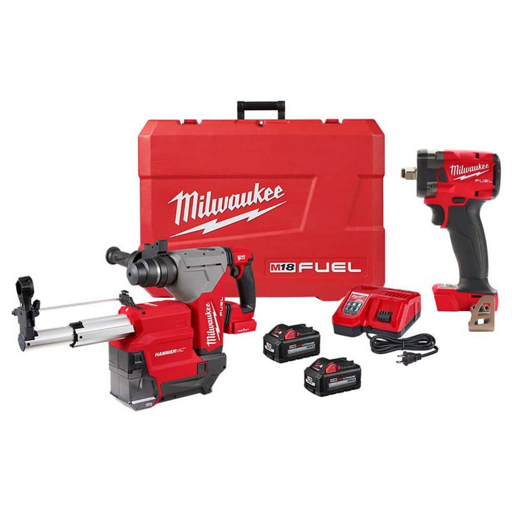 Milwaukee M18 FUEL 18V Lith-Ion Brushless 1-1/8 in. Cordless SDS-Plus ...