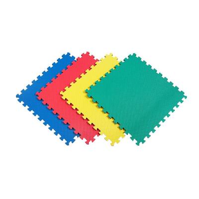 Norsk Multi-Purpose 24 in. x 24 in. Interlocking Multi-Color Foam ...