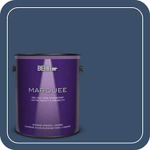 BEHR PREMIUM PLUS 8 oz. #M510-7 Inked Satin Enamel Interior/Exterior ...