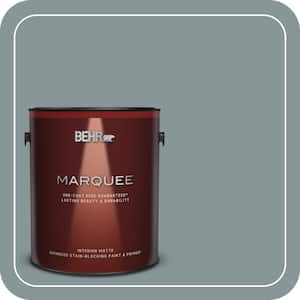 BEHR ULTRA 1 gal. #PPU12-15 Atmospheric Satin Enamel Exterior Paint ...